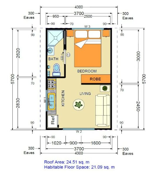 5 Simple bedsitter/studio designs to inspire your next home – Jenganami