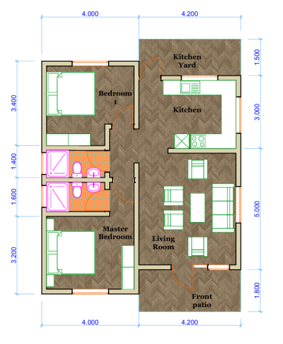 Two bedroom House plans you need to know about! – Jenganami